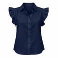 Turilly Women's Open Front Cardigans Fashion Ladies Sleeveless Ruffle ...