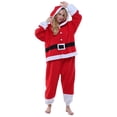 Tao Tao Unisex Adult Christmas Santa Claus Dress Up Suit Plush Onesie ...