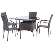 Venetian Bridgette 5-Piece Dining Set, Espresso - Walmart.com