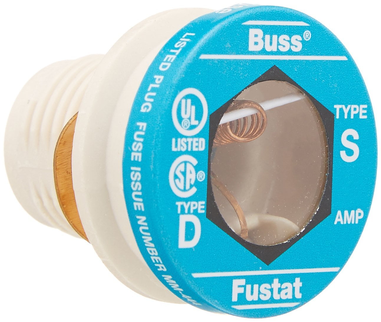 Bussmann S-1-1/4BC 1-1/4 Amp Type S Time-Delay Dual-Element Plug Fuse ...