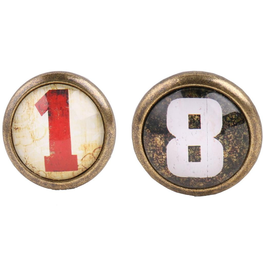 Set of 18 Number Cabinet Door Drawer Dresser Handle Pull Knob Hardware ...