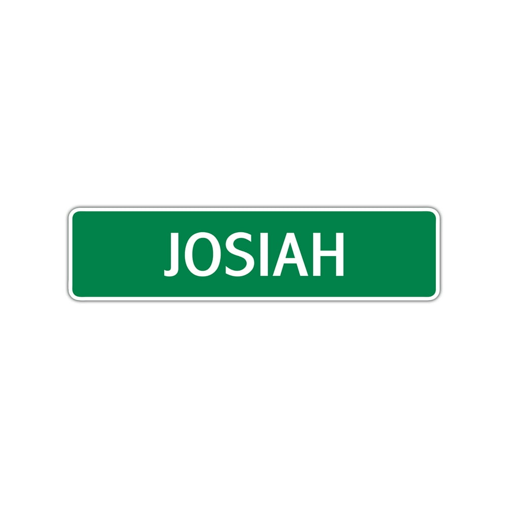 Josiah Boys Children Name Indoor Outdoor Letter Printed Label Wall ...