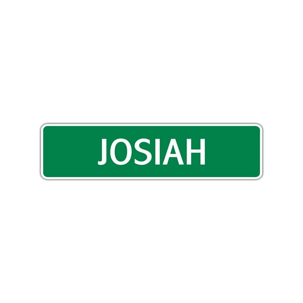 Josiah Boys Children Name Indoor Outdoor Letter Printed Label Wall ...