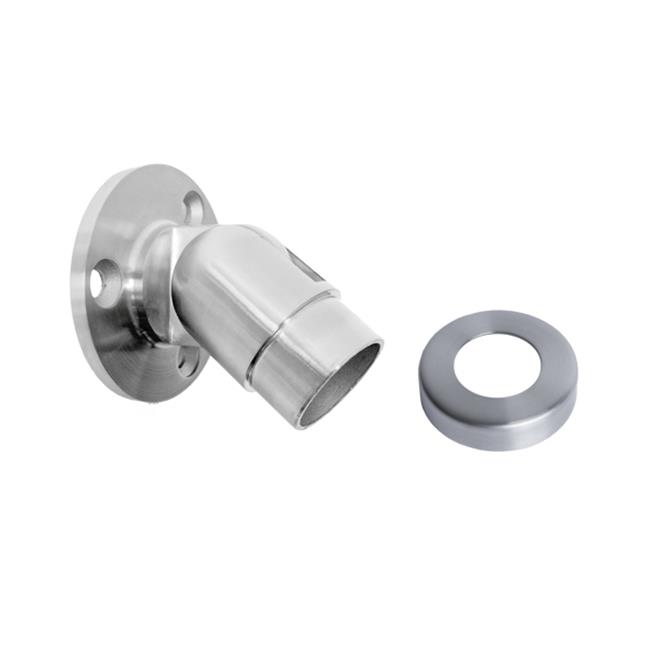 42.4 mm Adjustable Wall Mount Flange for Round Tube Handrail - Walmart.com