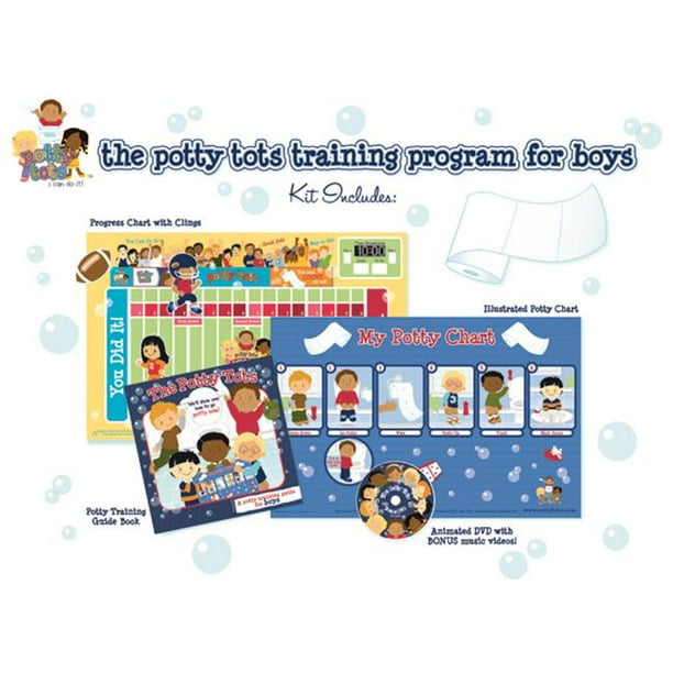 Potty Tots Potty Tots Potty Training Program for Boys - Walmart.com