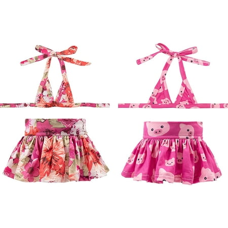 XBRW Dog Bikini 2-Pack Swimsuit Puppy Bathing Suit Small Dogs Clothes ...