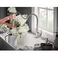 MOEN Reyes Single-Handle Pull-Down Sprayer Kitchen Faucet with Reflex ...