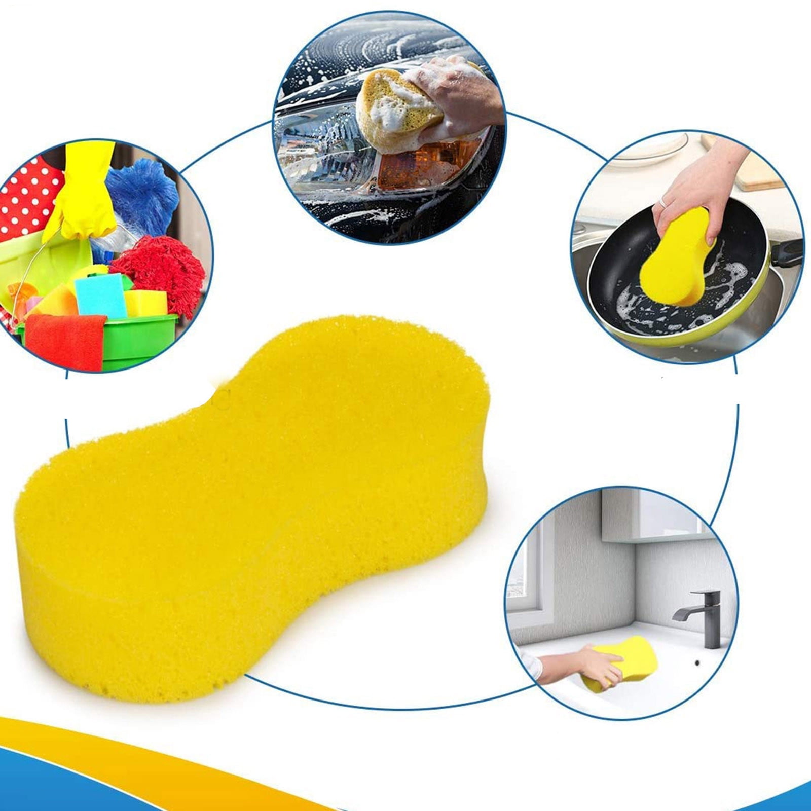 Limited Time Offer! Household Cleaning Wash Sponge, Large All Purpose ...