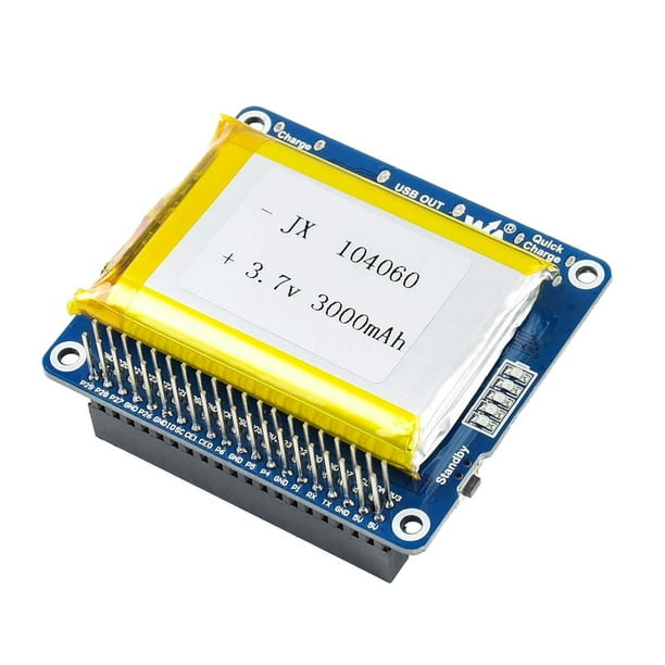 3000Mah Li-Polymer Battery HAT for Raspberry Pi Integrates SW6106 Chip ...