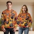 Thanksgiving Turkey Sweatshirt, Autumn Leaves and Wild Turkey Sweater ...