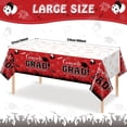 3 Pack Graduation Tablecloths, Rectangle Plastic Table Covers for ...