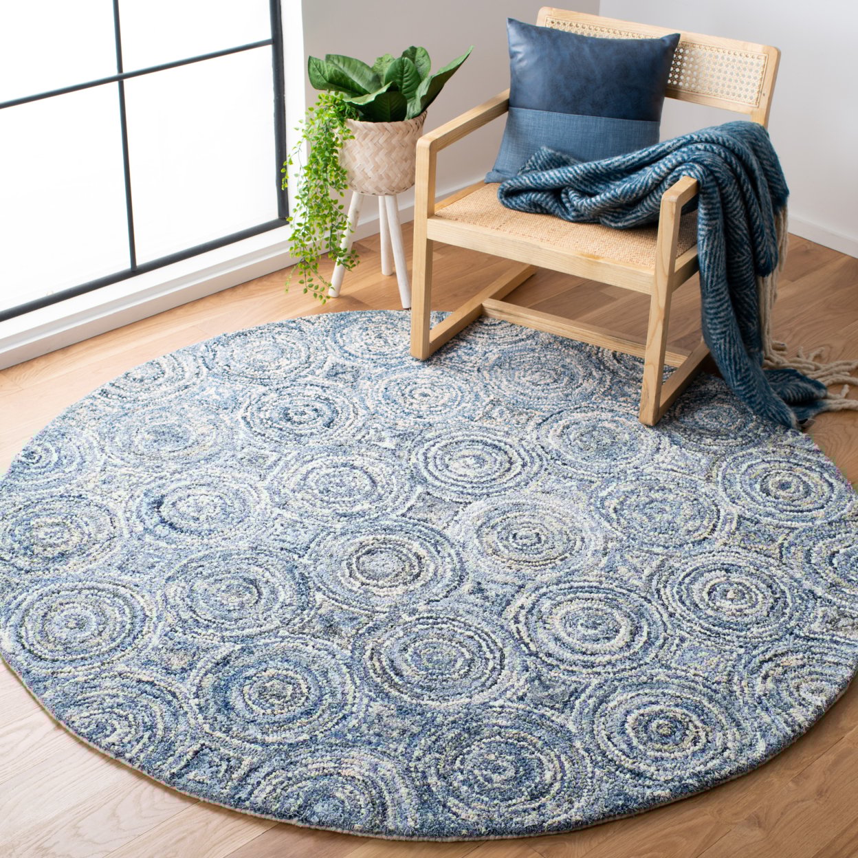 Free Shipping! Safavieh Nantucket Handmade Blue Area Rug 2'3" x 8 ...