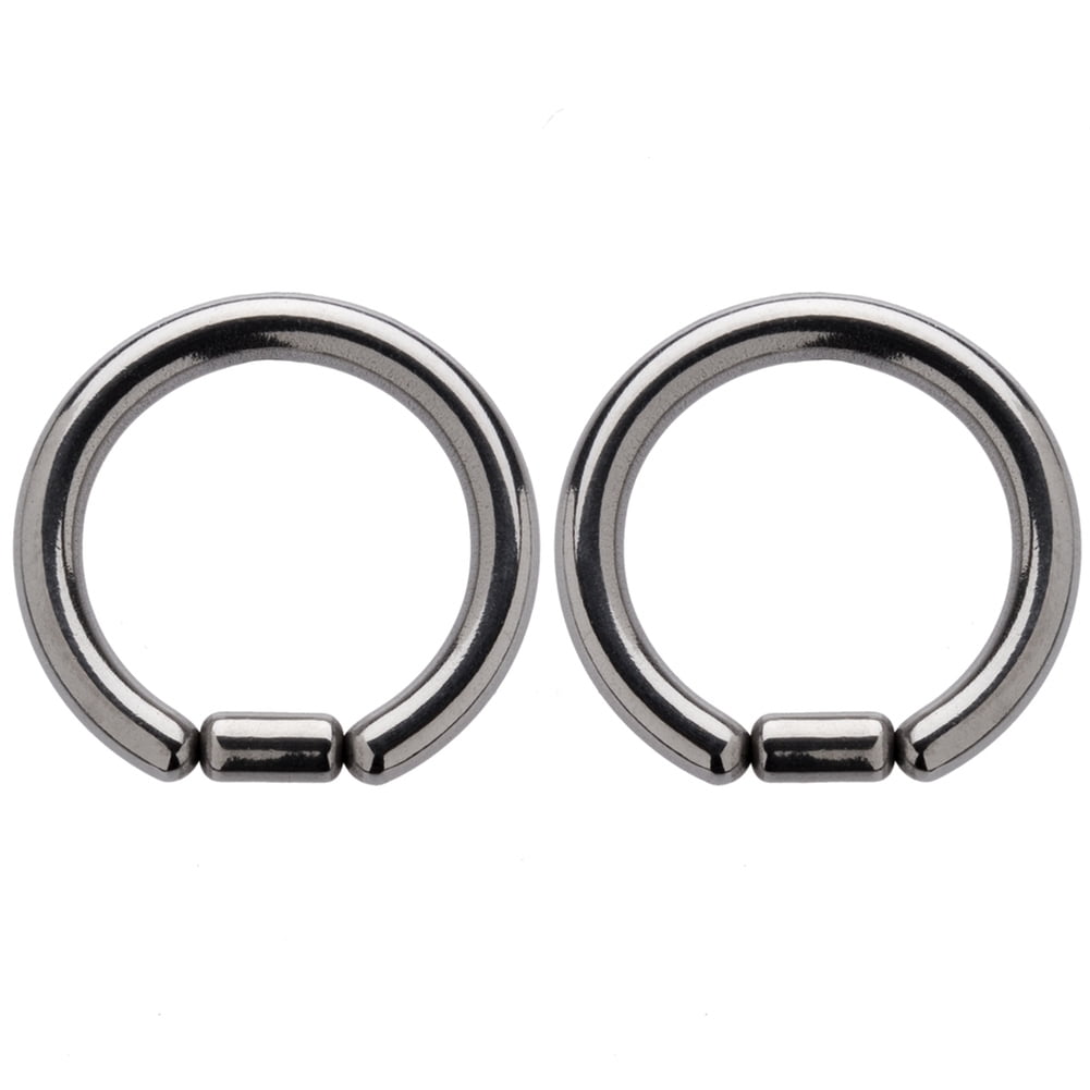 8G 5/8 316L Steel D Shaped Captive Ring - Walmart.com