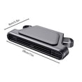 Agiufgs Car Seat Aromatherapy Fan, Powerful Dual Turbine with 3 Wind ...