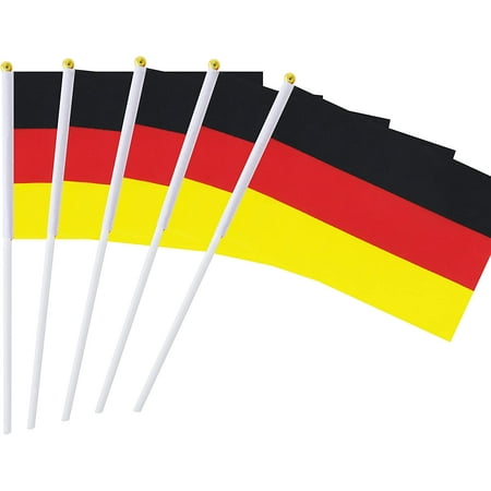 25 Pack Hand Held Small Mini Flag Stick Flag Round Top National Country ...