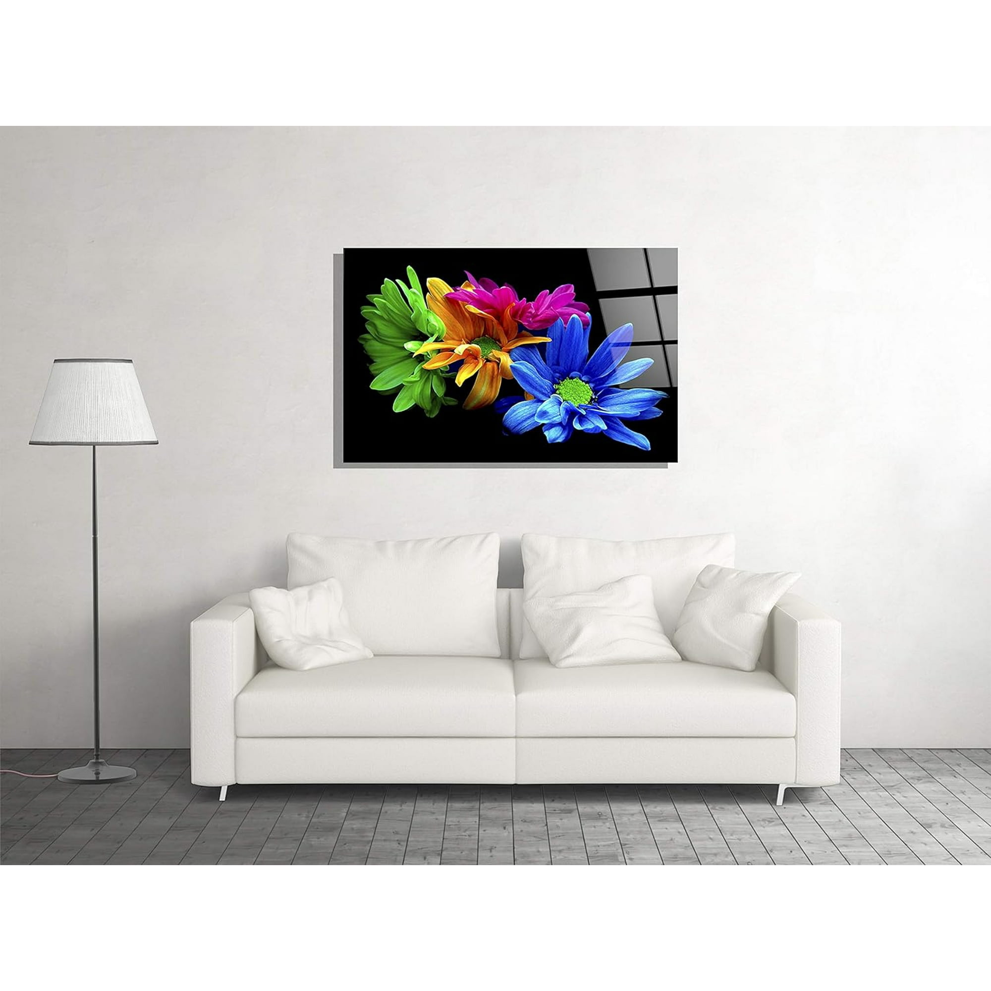 Click here for Helloglass Flowers Colored Nature Decor Print Glas... prices