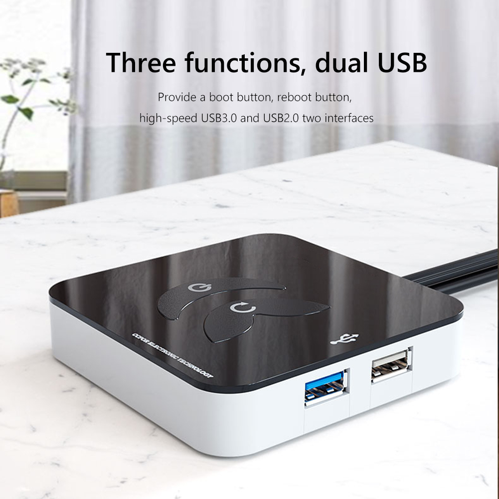 USB3.0/2.0 PC Reset/Power Switch 5Gbps On/Off Button Desktop Chassis ...