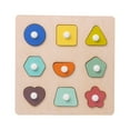 5 Pack Educational Toy Wood Box Shape Matching Game Handbrain ...