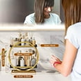 Walmart 2-Tier Gold Bathroom Countertop Organizer, Metal Cosmetic ...