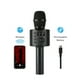 Core Innovations Wireless Bluetooth Karaoke Microphone with Built-in Speakers + HD Recording ...