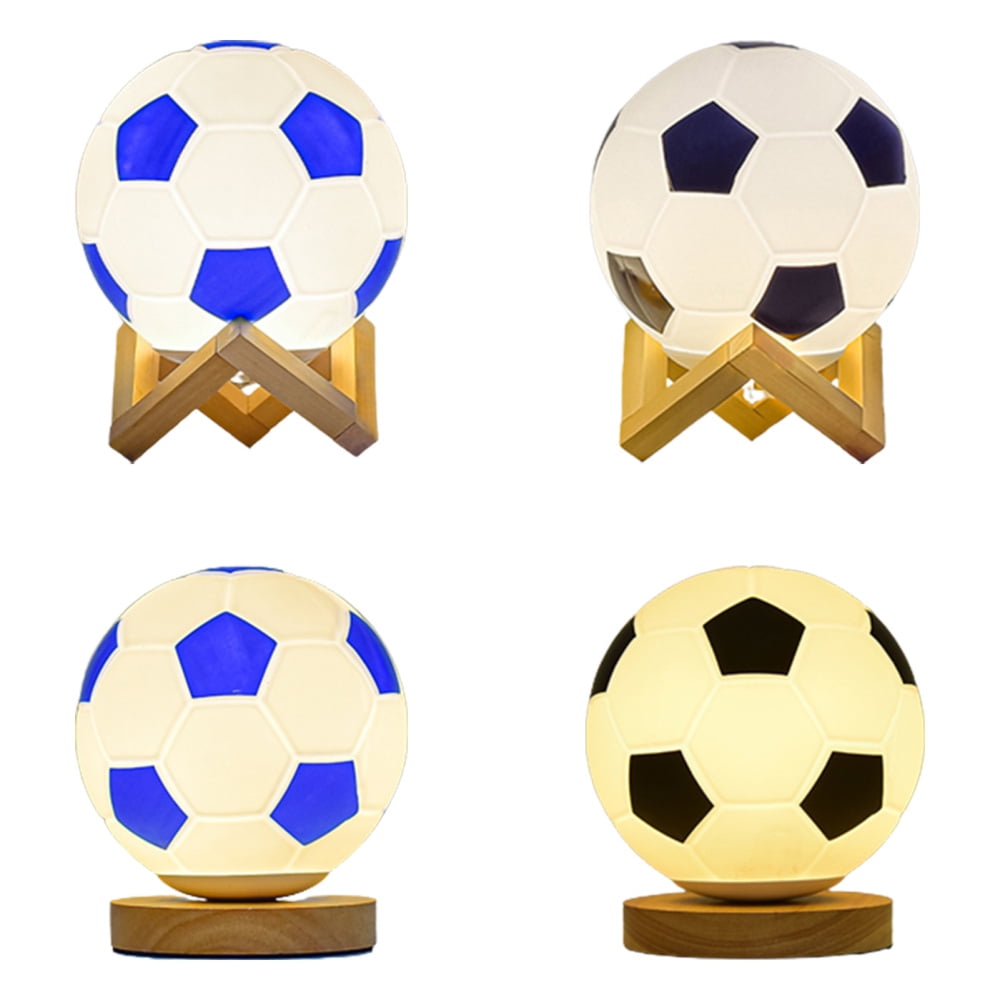 Soccer 3D Lamp Night Light Creative Table Desk Optical Illusion Lamps ...