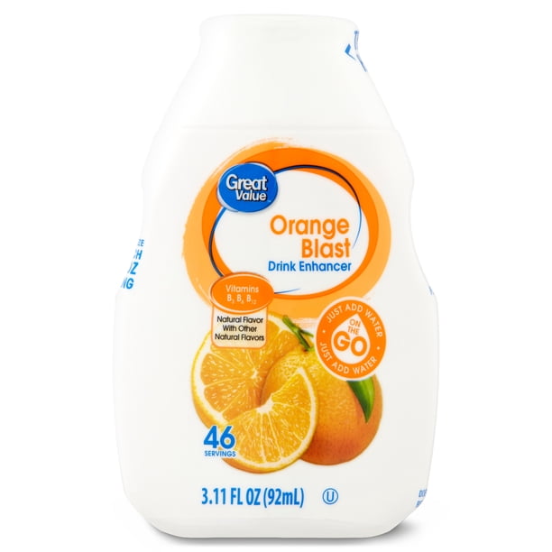 Great Value Orange Blast Drink Enhancer 3 11 Fl Oz Bottle Walmart