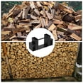 Outdoor Firewood Rack Bracket, Fireplace Wood Storage Rack - Adjustable ...
