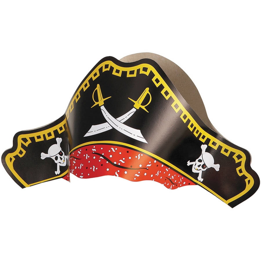 Paper Pirate Hats, 4ct - Walmart.com
