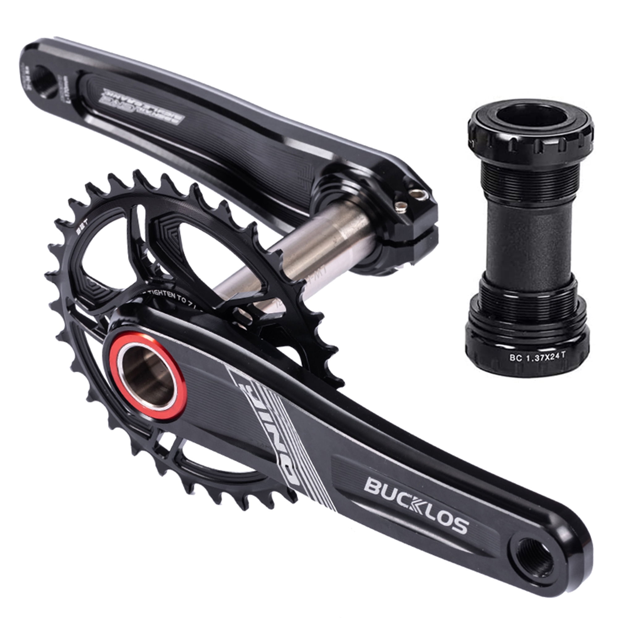 BUCKLOS MTB Crankset GXP Direct Mount Cransket 32/34/36/38T Chainring ...