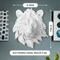 Wall Charmers Mini Lion Head White, Eco-friendly Resin, 9'' Hand ...