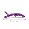 Purple Gator Non Grip Hair Clips | Hair Styling And Sectioning Croc ...