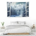 Fenyluxe Winter Forest Tapestry, Christmas Pine Tree with Snowflake and ...