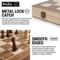 15 Inches Magnetic Wooden Chess Set - 2 Extra Queens - Folding Board ...