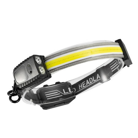 TB&W COB LED Sensor Headlight Rechargeable Mini Flashlight Camping ...