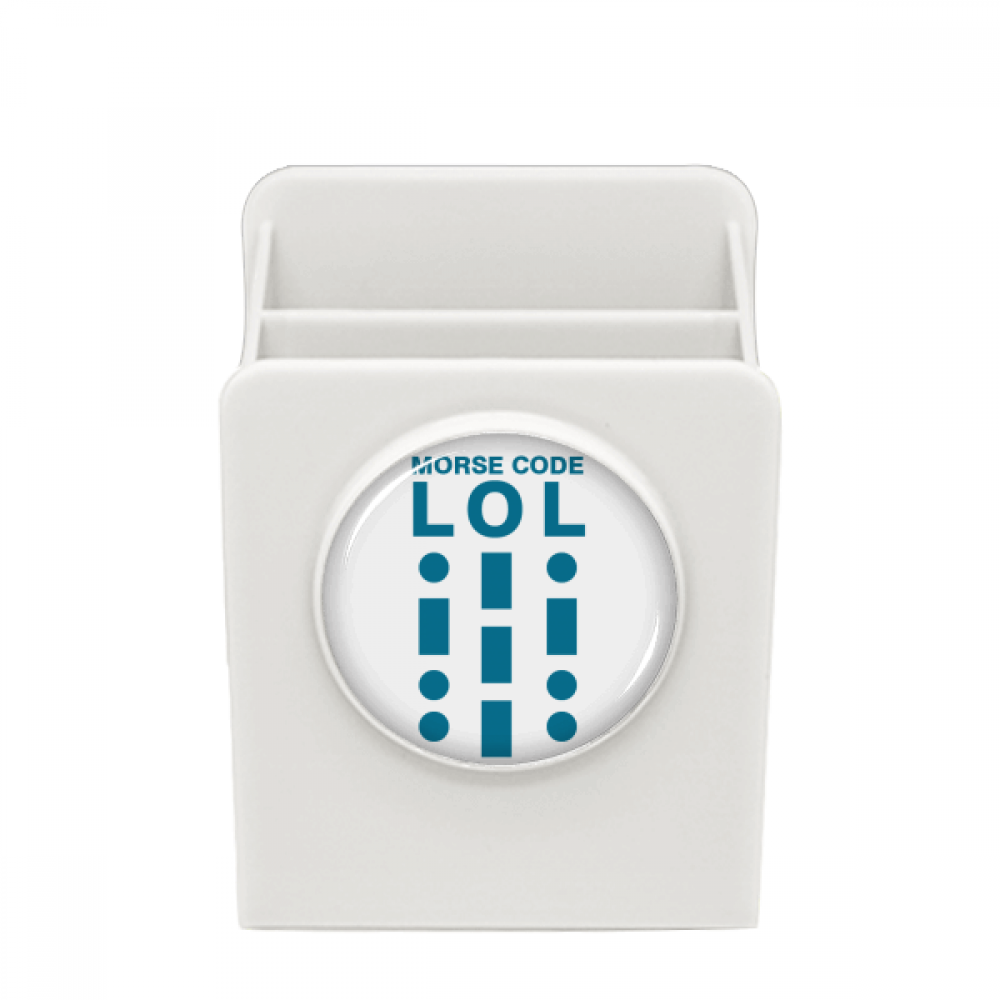 Morse Code Laughter Line Expressions Desk Pencil Holder Cup Pen ...