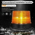 Rechargeable Wireless Flashing Amber Warning Strobe Lights, Super ...