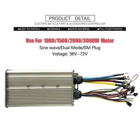 Control relay Electric E scooter 2000 watt 48V-72V 60A dual mode 18 ...