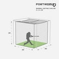 FORTRESS Baseball Batting Cage Nets | Heavy-Duty HDPP Fully Enclosed ...