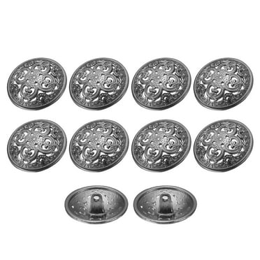 10PCS Metal Flat Button Women Suit Woolen Coat Button Male Jacket ...