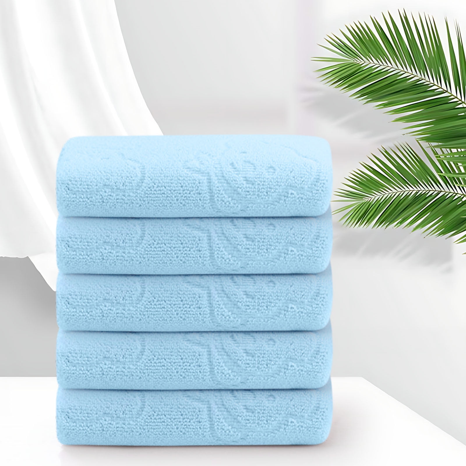 pstuiky Toalla facial lisa con relieve de oso de cinco colores, suave y ...
