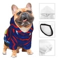 Dog Hoodie Sweatshirts Colorado Flag Art Pet Clothes Hoodies with Hat ...