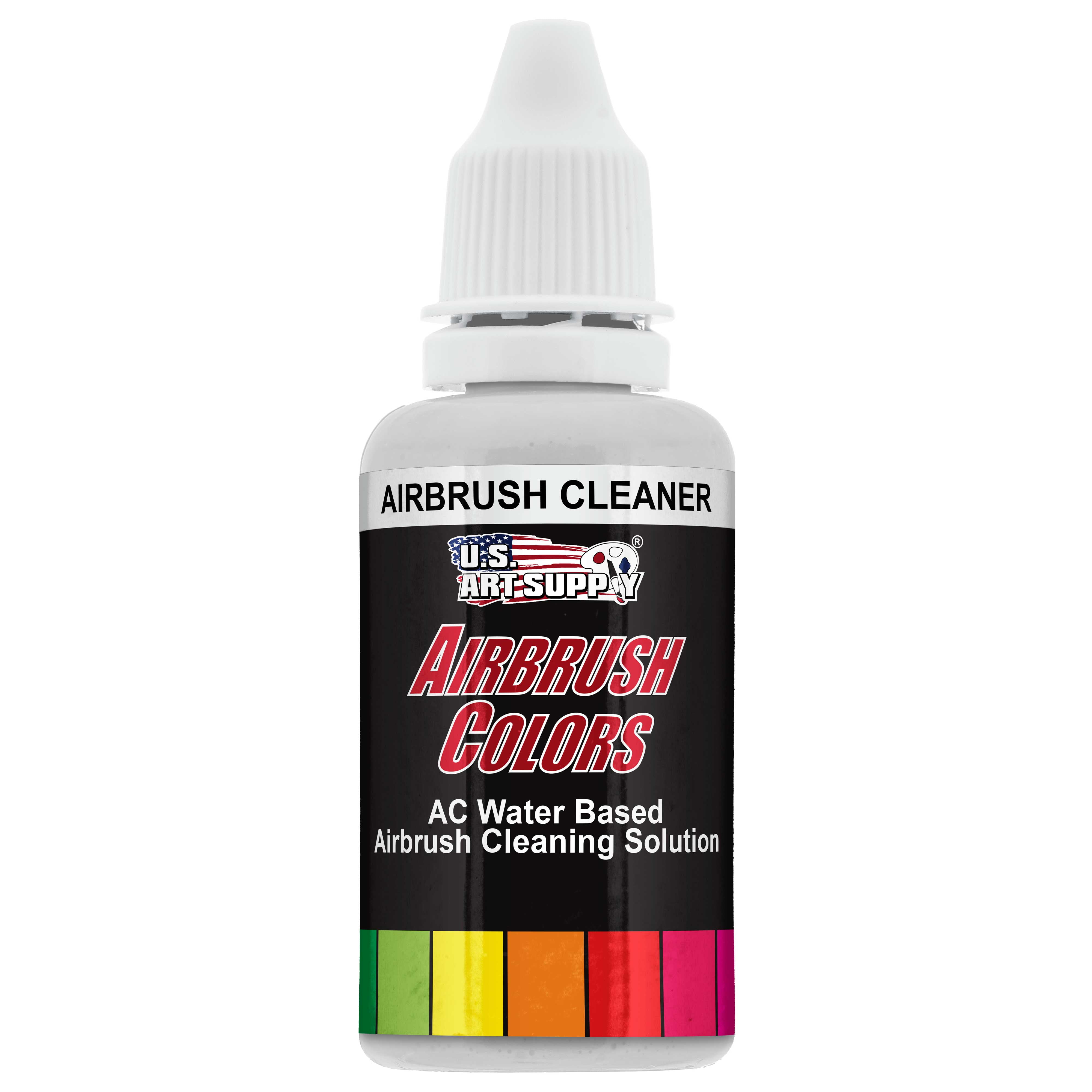 U.S. Art Supply Airbrush Cleaner, 1-Ounce Bottle - Fast Acting Cleaning ...