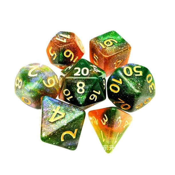 Maoww Acrylic Polyhedral Dices Set D8 D10 D12 D20 for DND RPG Table Games - Walmart.ca