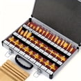 24/35pcs Carbide Tipped Router Bit Set, 1/4 Inch Shank Precision ...