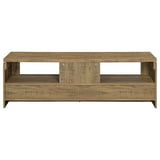 Pemberly Row 2-drawer Farmhouse Engineered Wood 59" TV Stand Brown ...