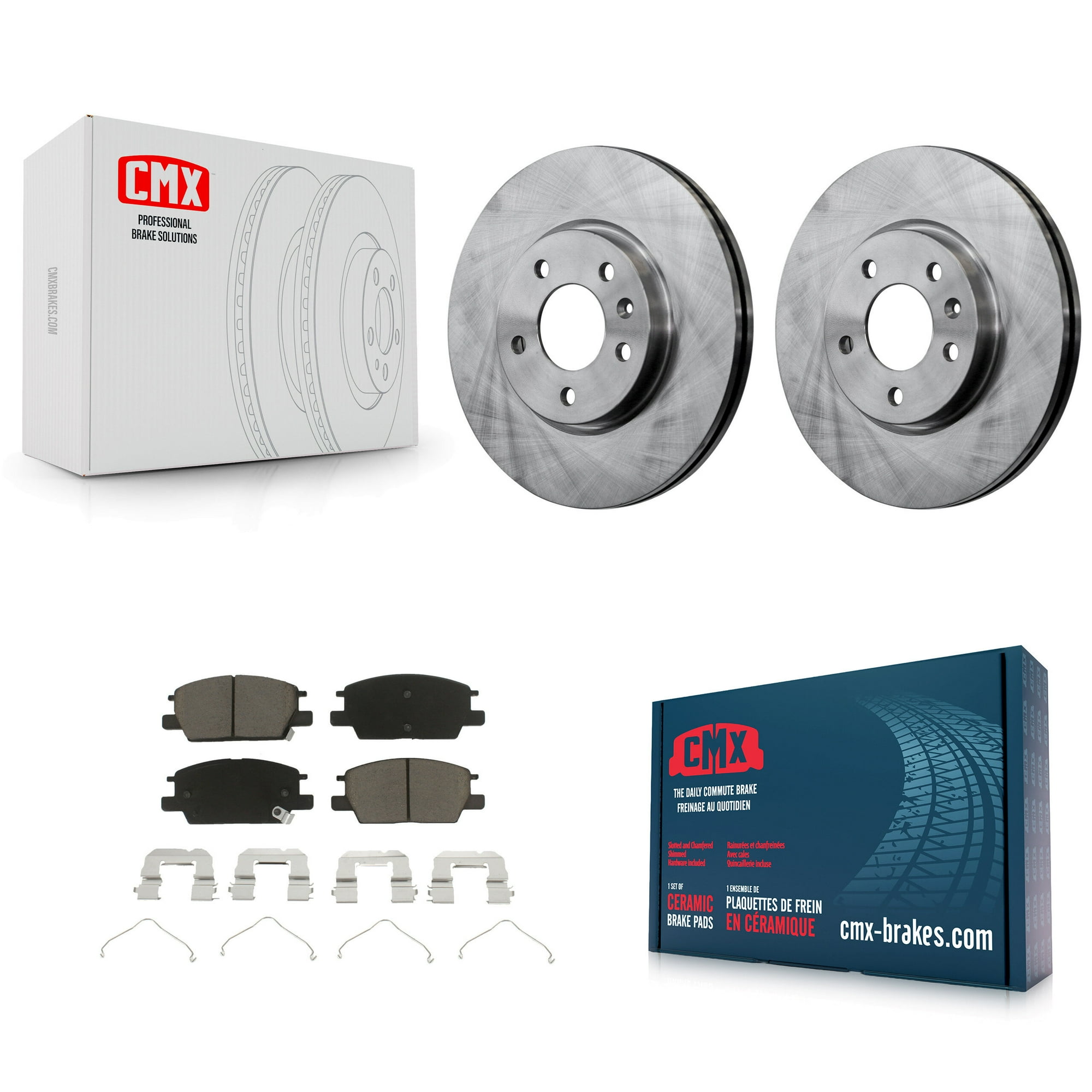 Click here for Cmx Front Disc Brake Rotors And Ceramic Pads Kit F... prices