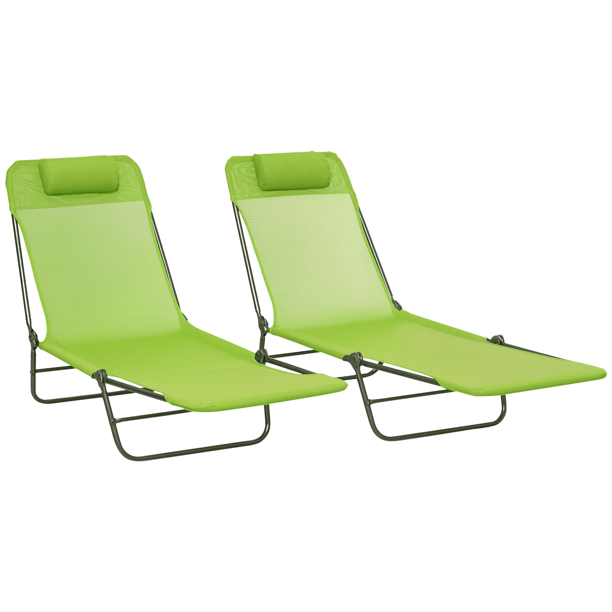 Click here for Outsunny 2-Piece Folding Chaise Lounge  Reclining... prices
