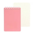Soft Coil Binding Notebook 128 Pages Waterproof PP Cover Pocket Size ...