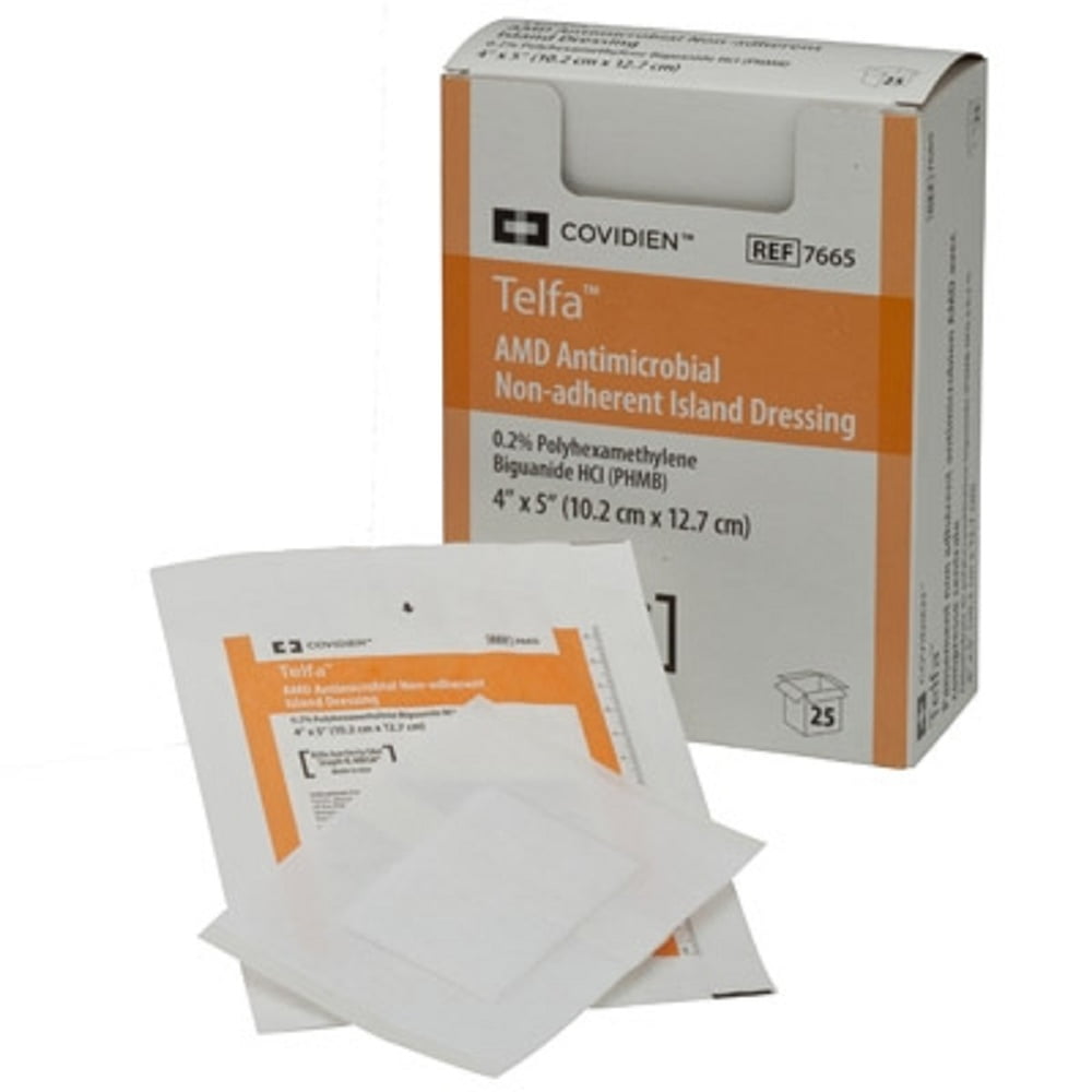 Telfa - AMD - Antimicrobial Dressing Telfa - AMD 4 X 5 Inch Sterile - 1 ...