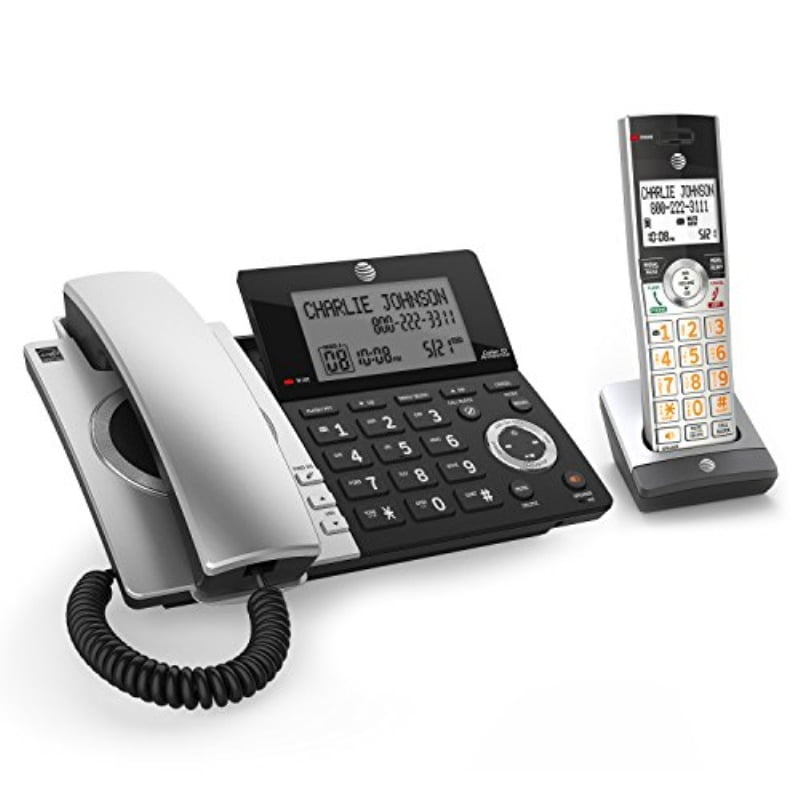 Atandt Cl84107 Dect 6 0 Expandable Corded Cordless Phone With Smart Call
